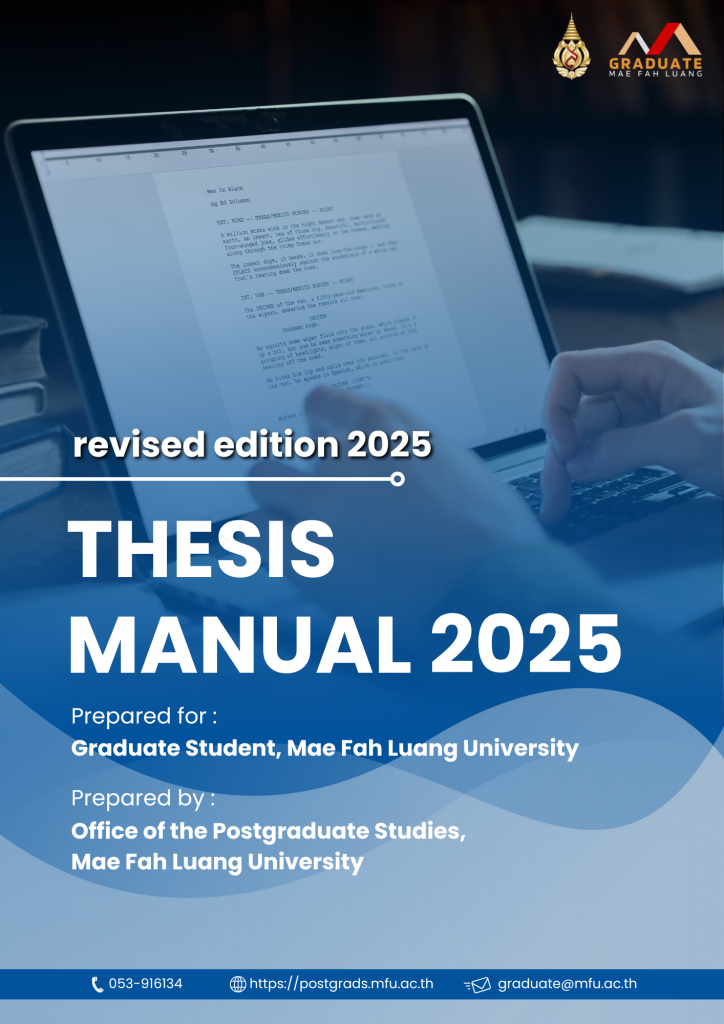 THESIS MANUAL 2025 – Postgrad Mae Fah Luang University