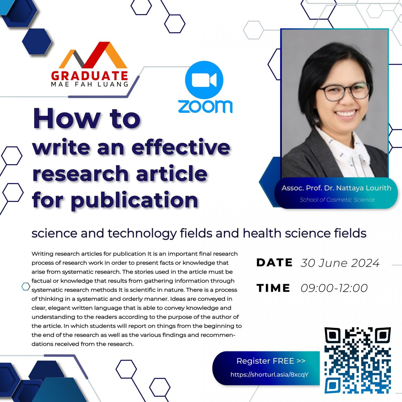 Invitation to join the training “How to write an effective research ...
